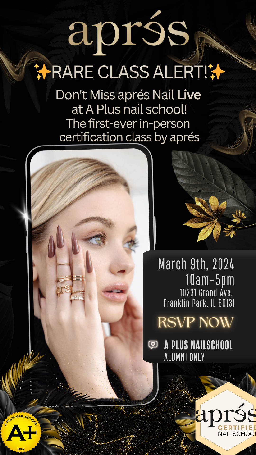 A+ Plus Nail School Events | Nail Technician Workshops & Classes — A+ Nail School