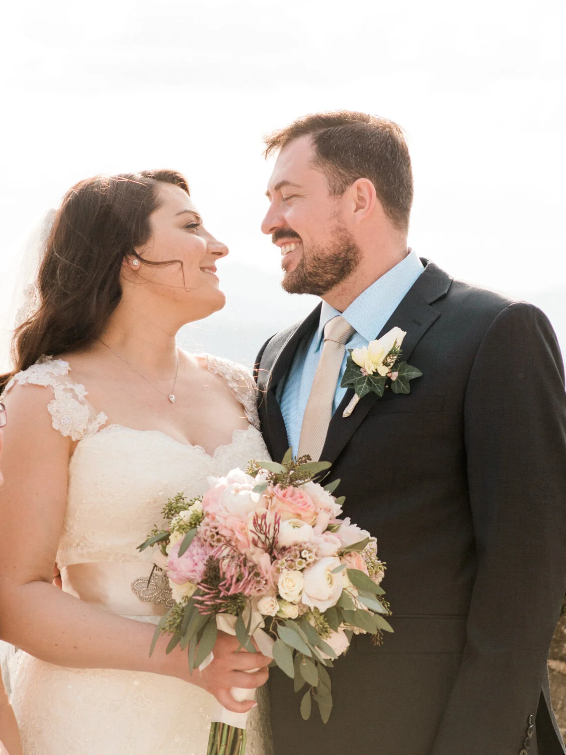 Jackie + Michael | Intimate Grove Park Inn Wedding | Sunset Terrace ...