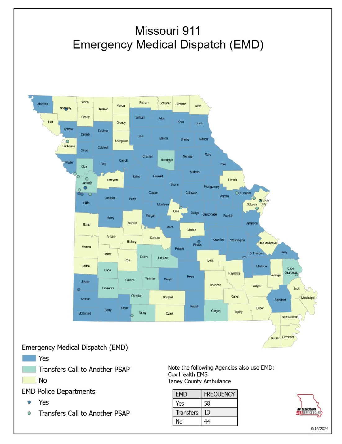 missouri 911 service Board — Missouri 911 Service Board