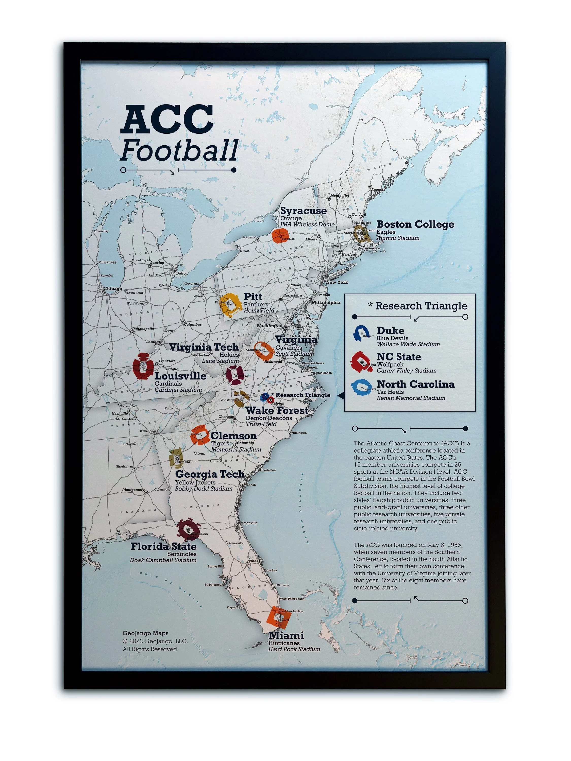 College Football Maps — Zakk Greene