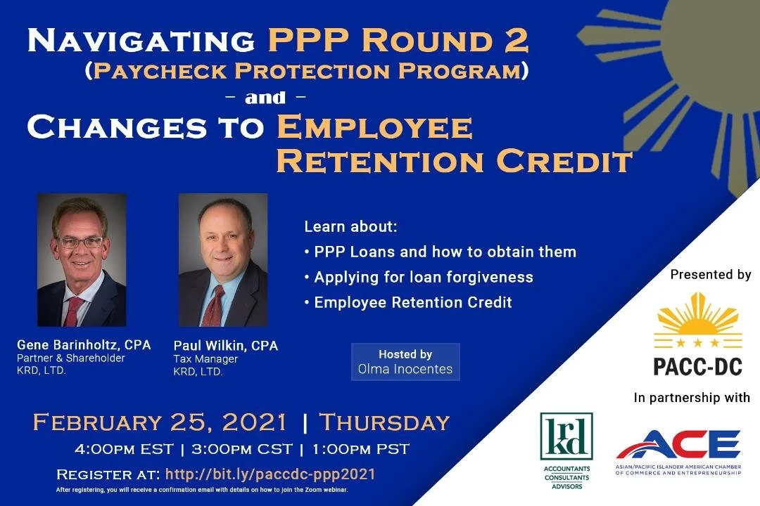 Navigating PPP Round 2 & Changes to Employee Retention Credit ...