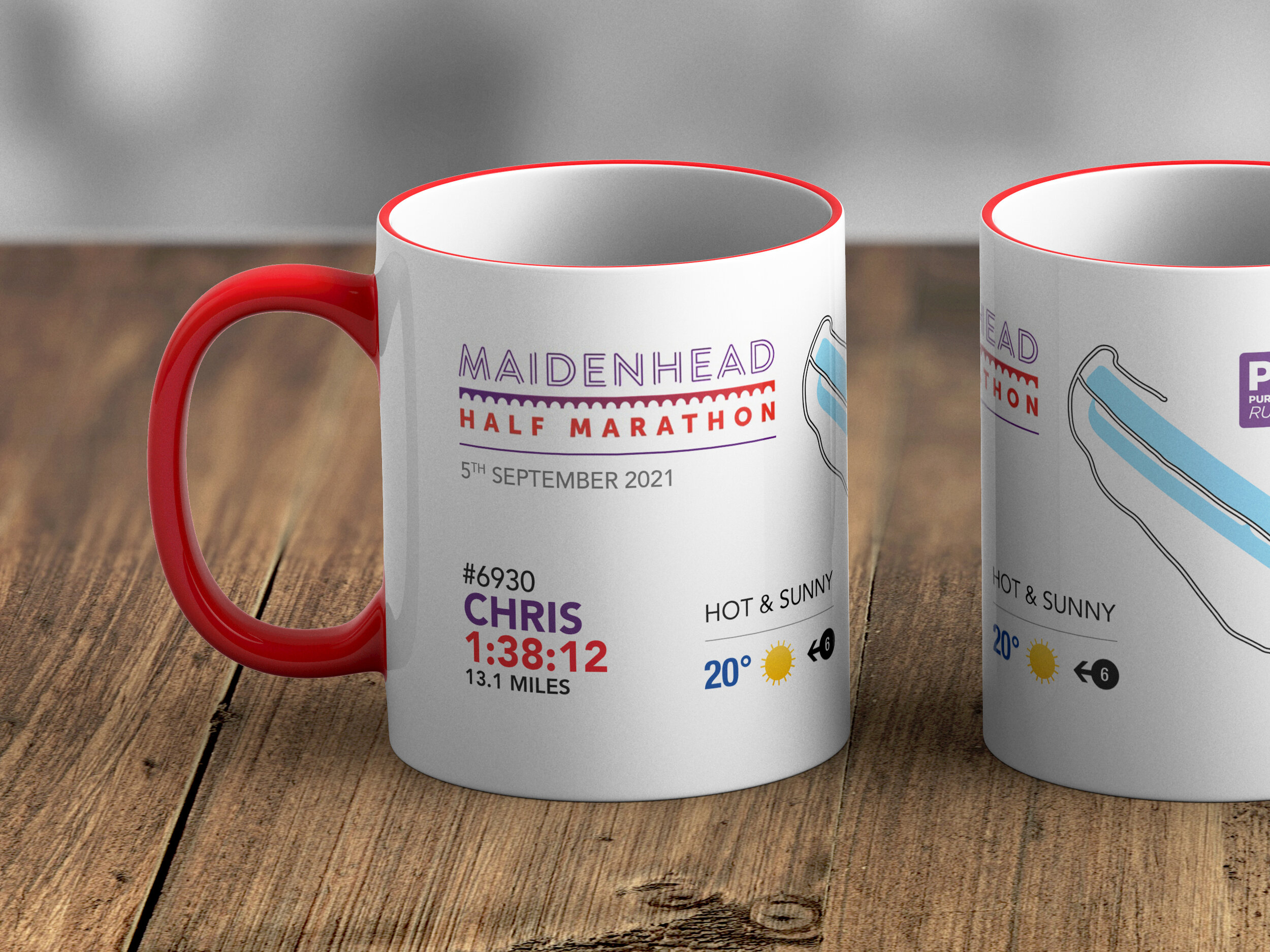 Maidenhead Half Marathon Personalised Mug — Absolute Mug