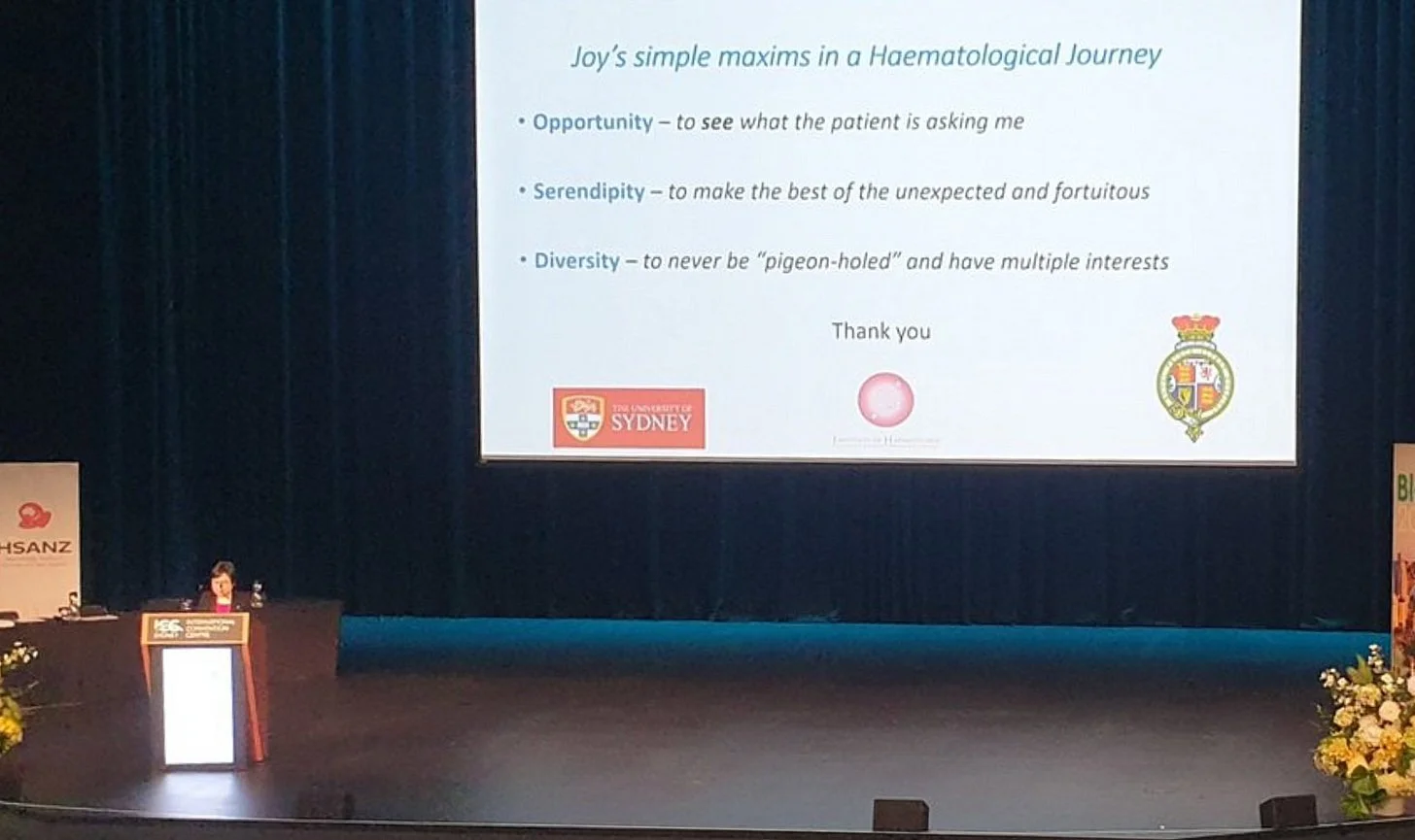 Joy Ho awarded the The Carl de Gruchy Oratorship — Sydney Blood Cancer ...