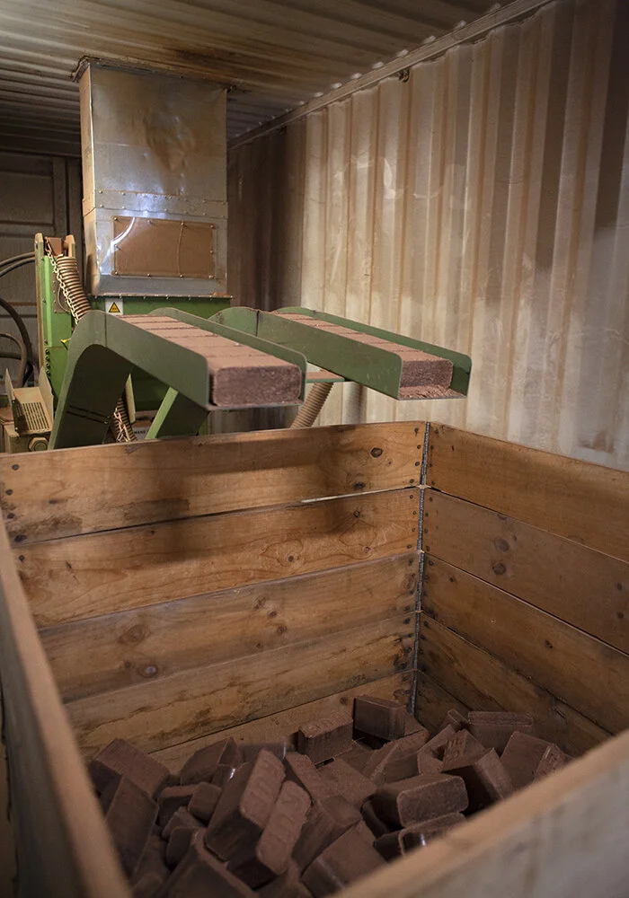 How We Make Our Recycled Sawdust Fire Briquettes | Thor's Hammer