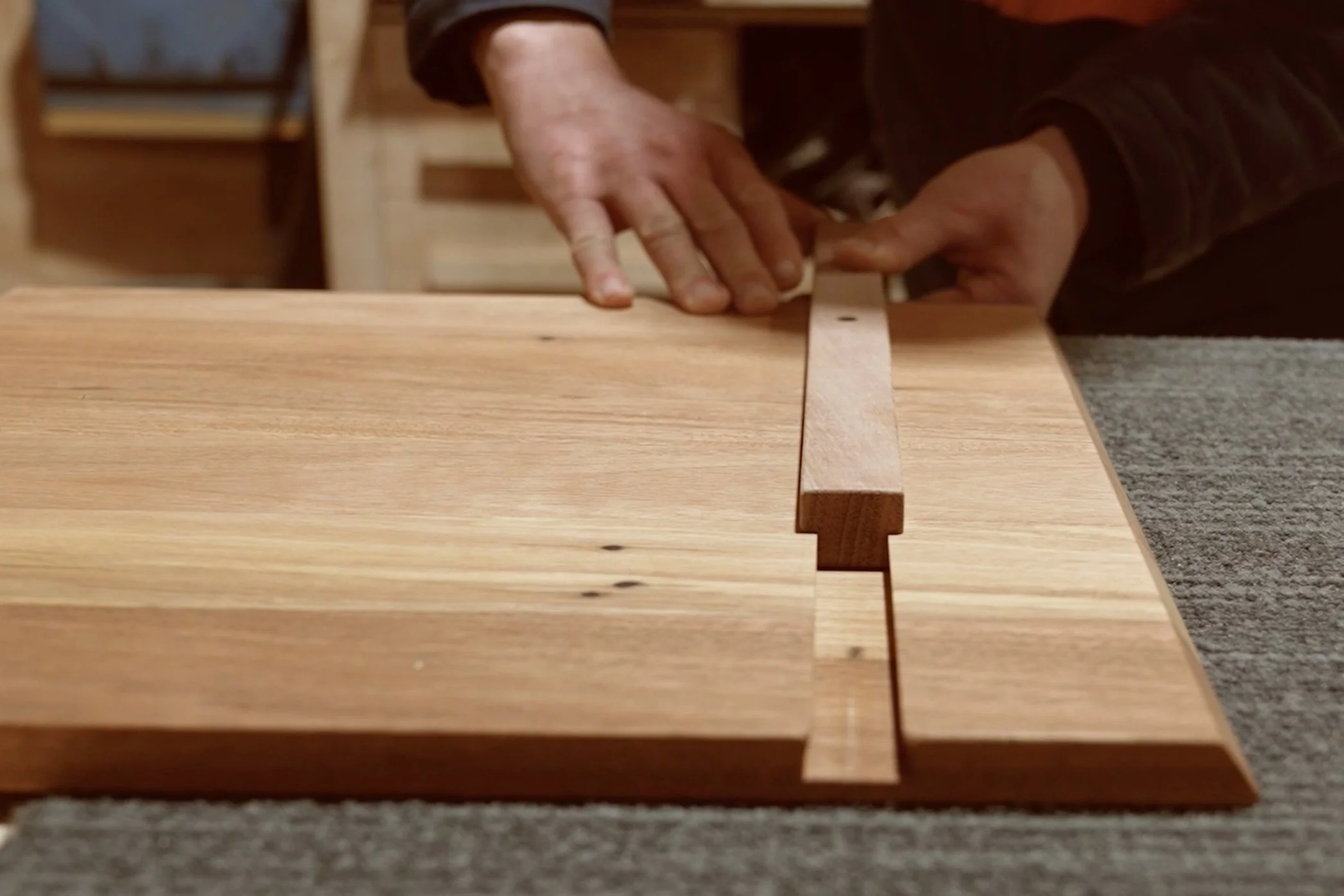 Bespoke Mitred Waterfall Cabinet (Feat. Dovetail Braces) | Thor's Hammer