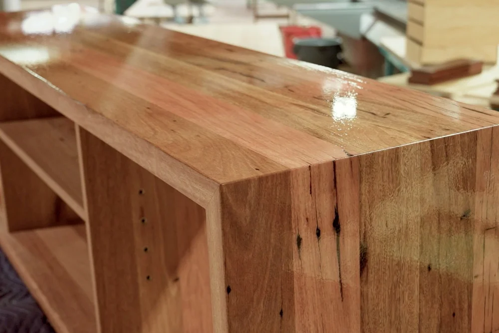 Bespoke Mitred Waterfall Cabinet (Feat. Dovetail Braces) | Thor's Hammer