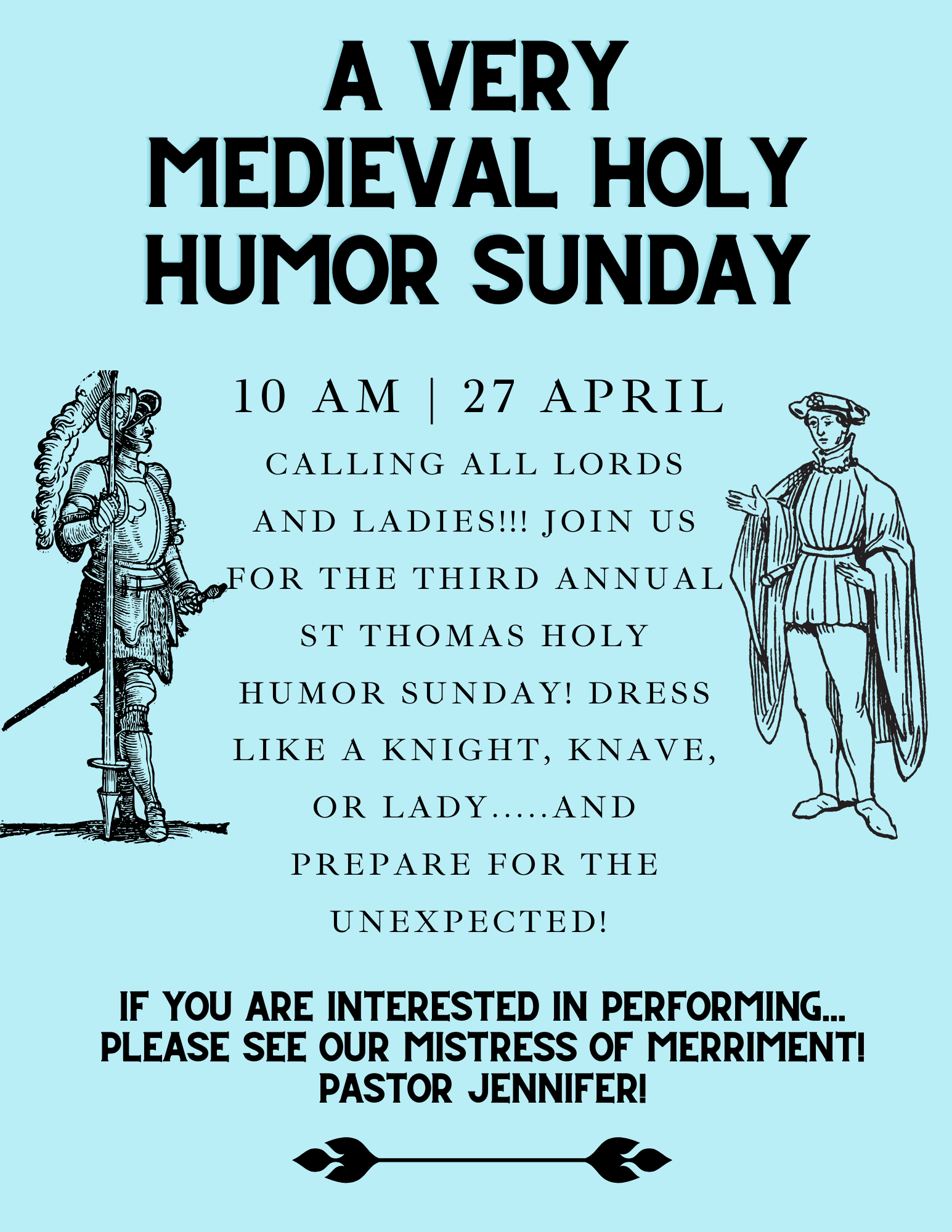 A Very Medieval Holy Humor Sunday! — Saint Thomas Episcopal Church
