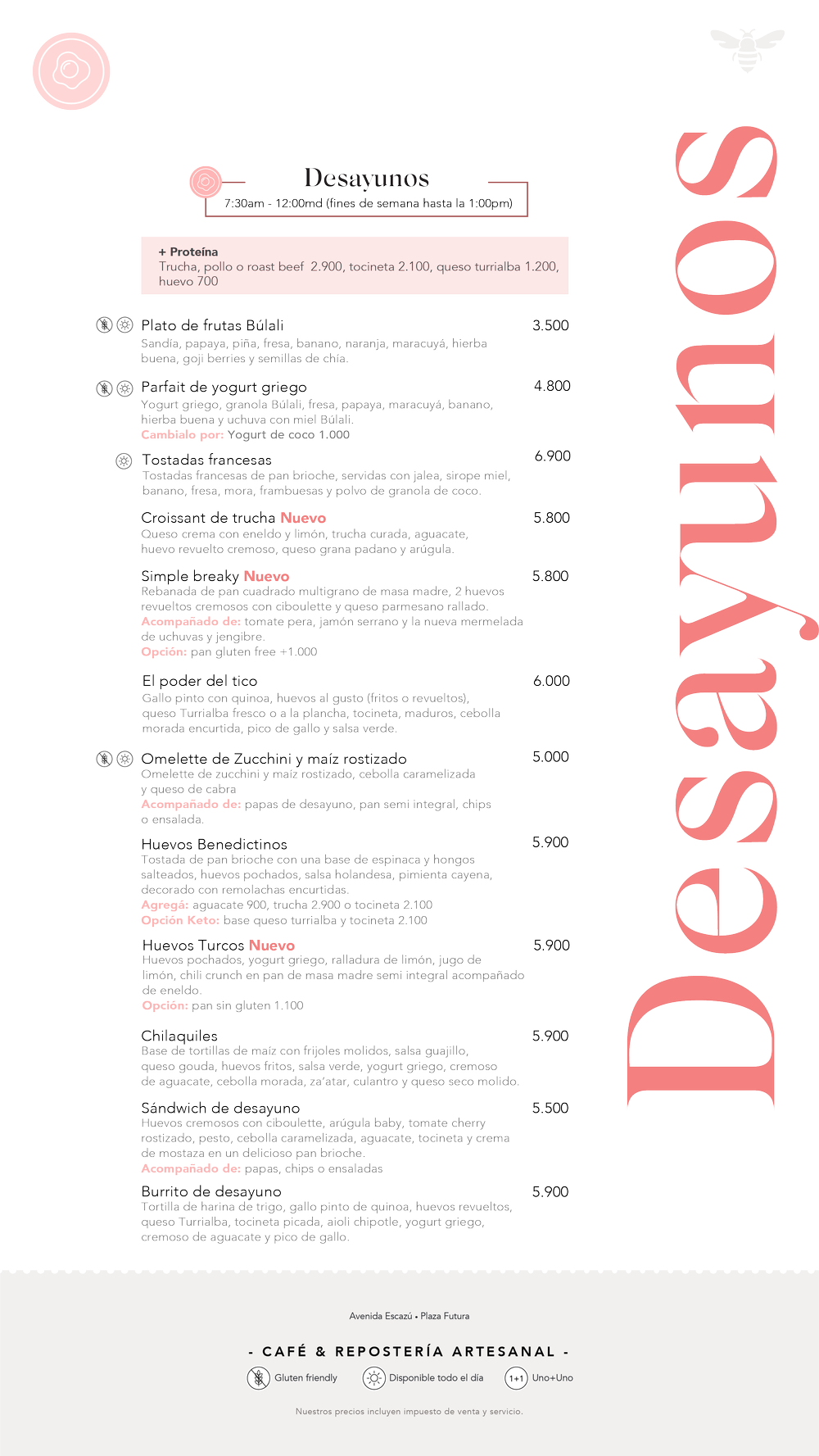 Menú Principal — Búlali