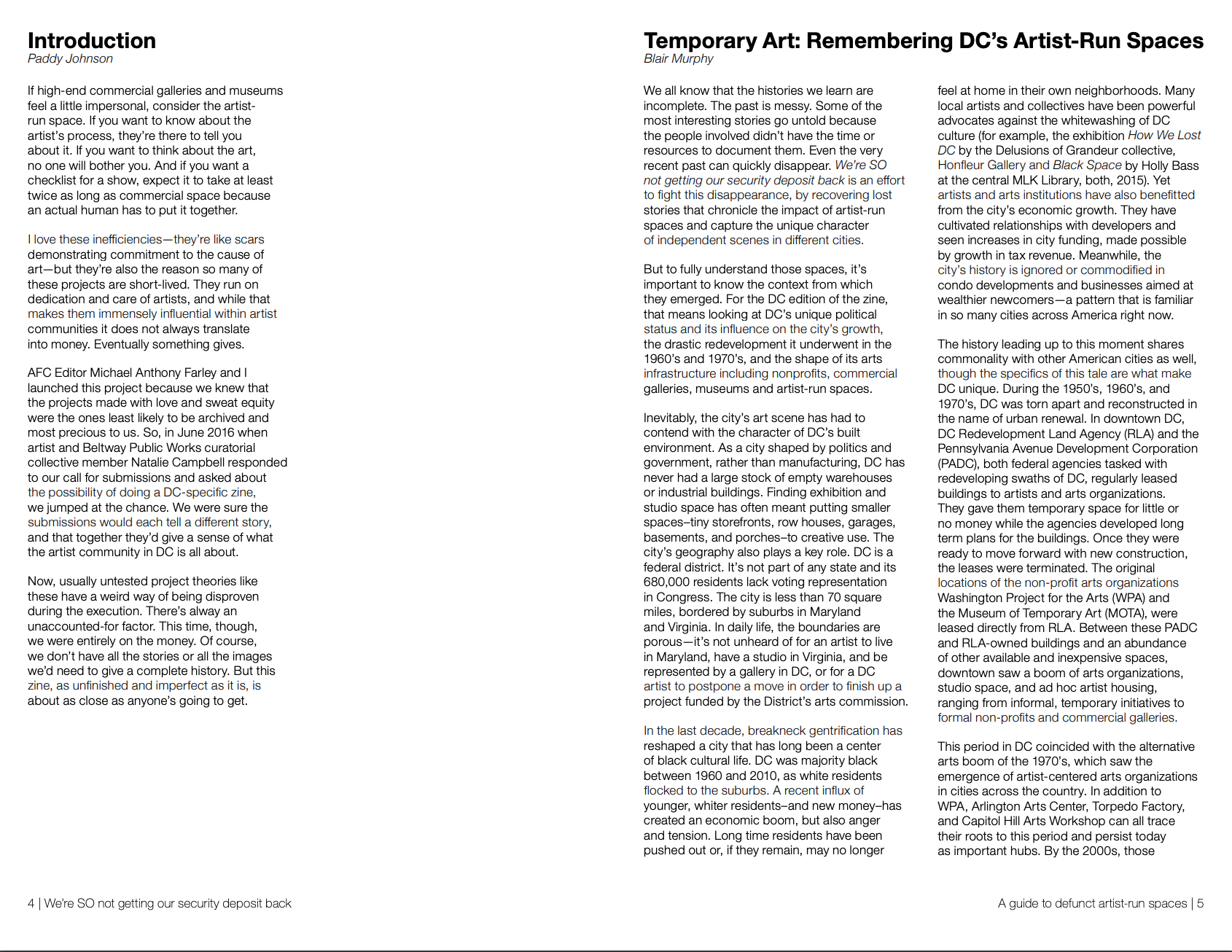 PUBLICATIONS — impractical spaces