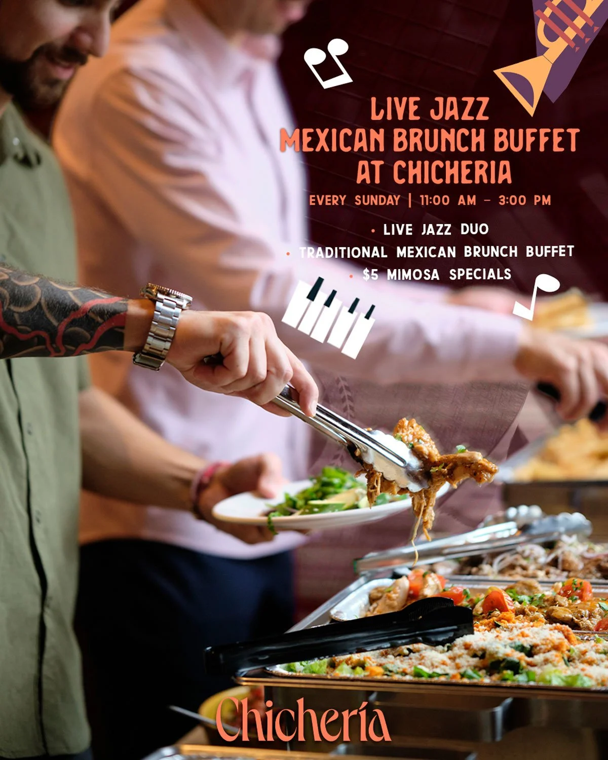 Chichería Mexican Kitchen Unveils Weekly Brunch Buffet with Jazz Duo ...