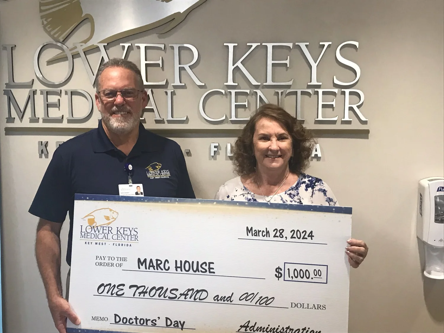 Doctors' Day Donation — Marc House
