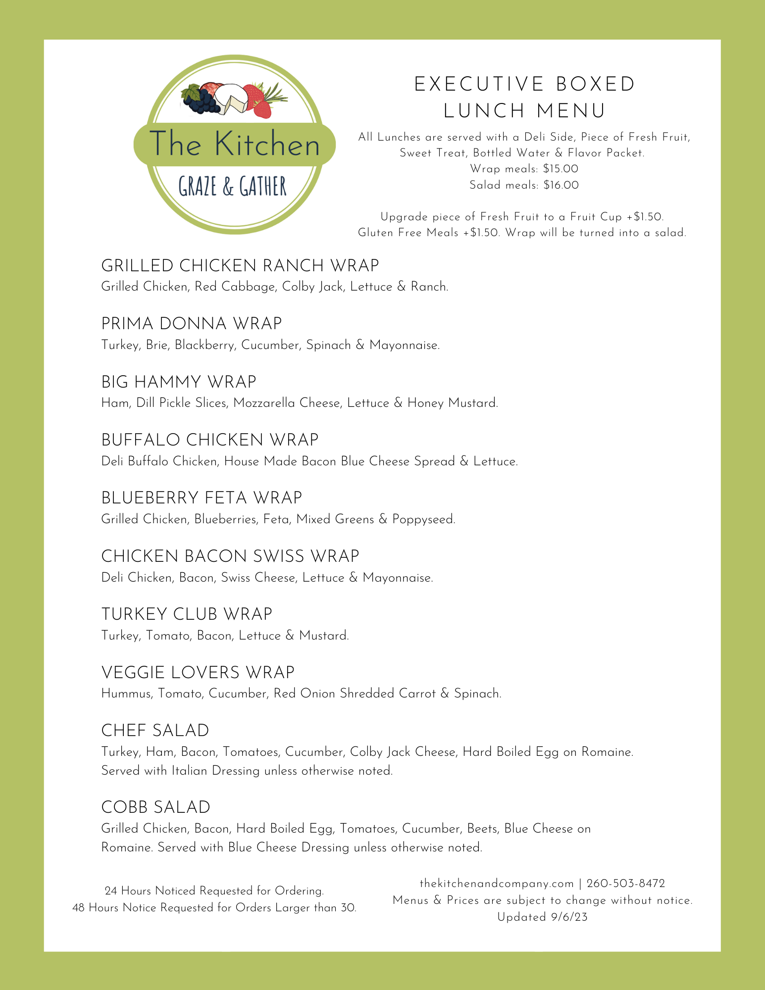 Appetizer Selection — The Kitchen & Co.