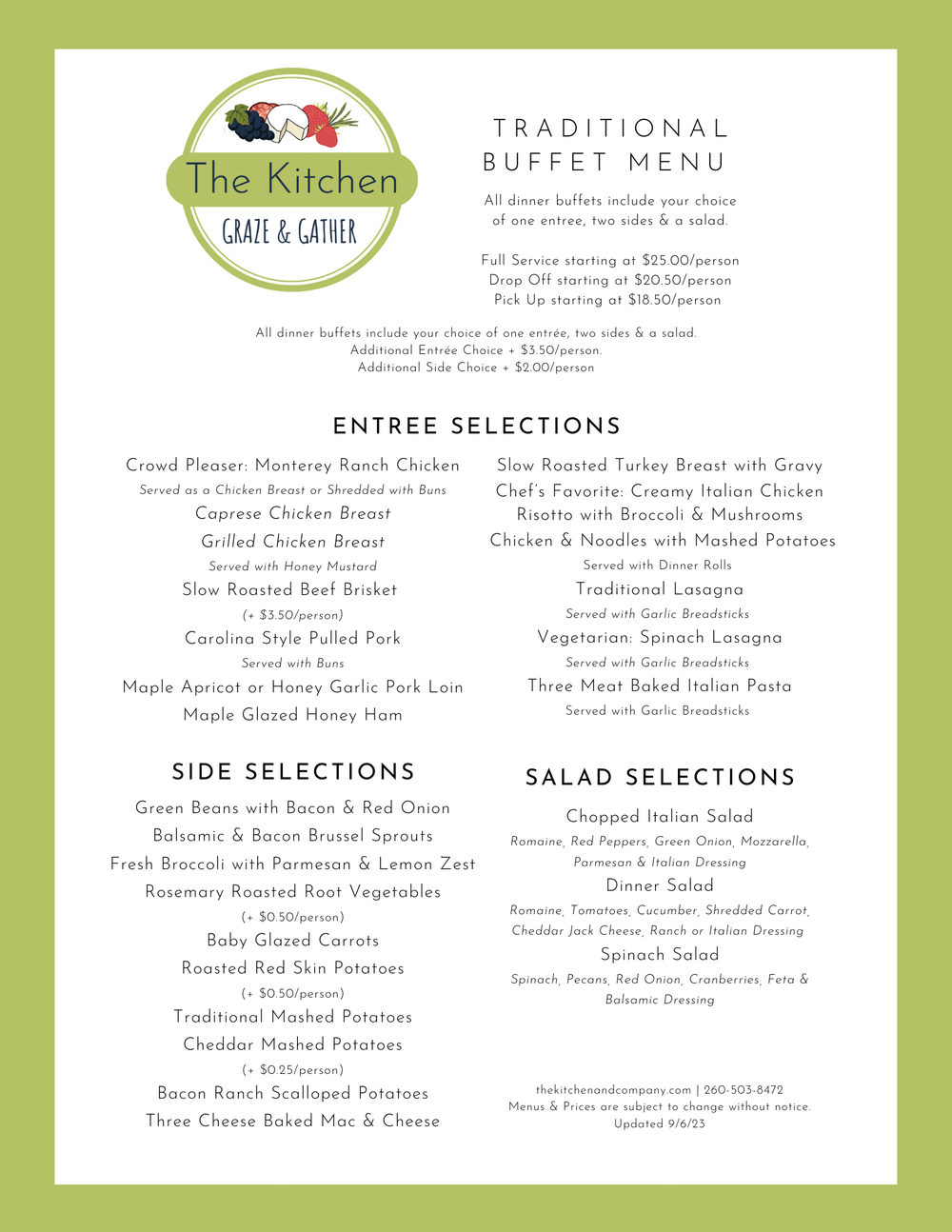 Appetizer Selection — The Kitchen & Co.