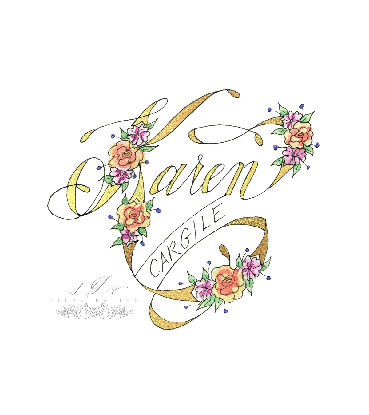 Hand Painted Name Art