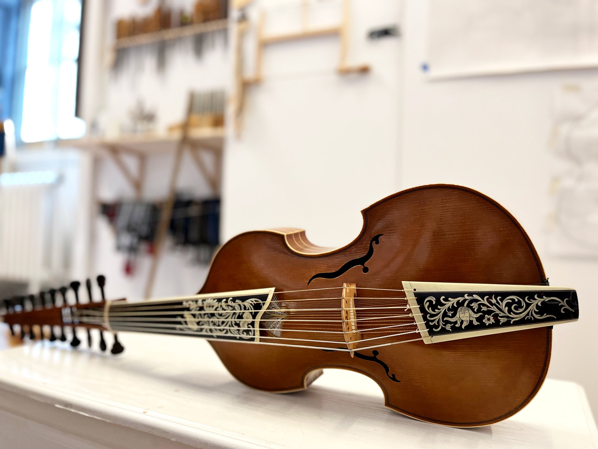 Viola d'amore in 'C' tuning with 14 sympathetic strings. — Jonathan ...