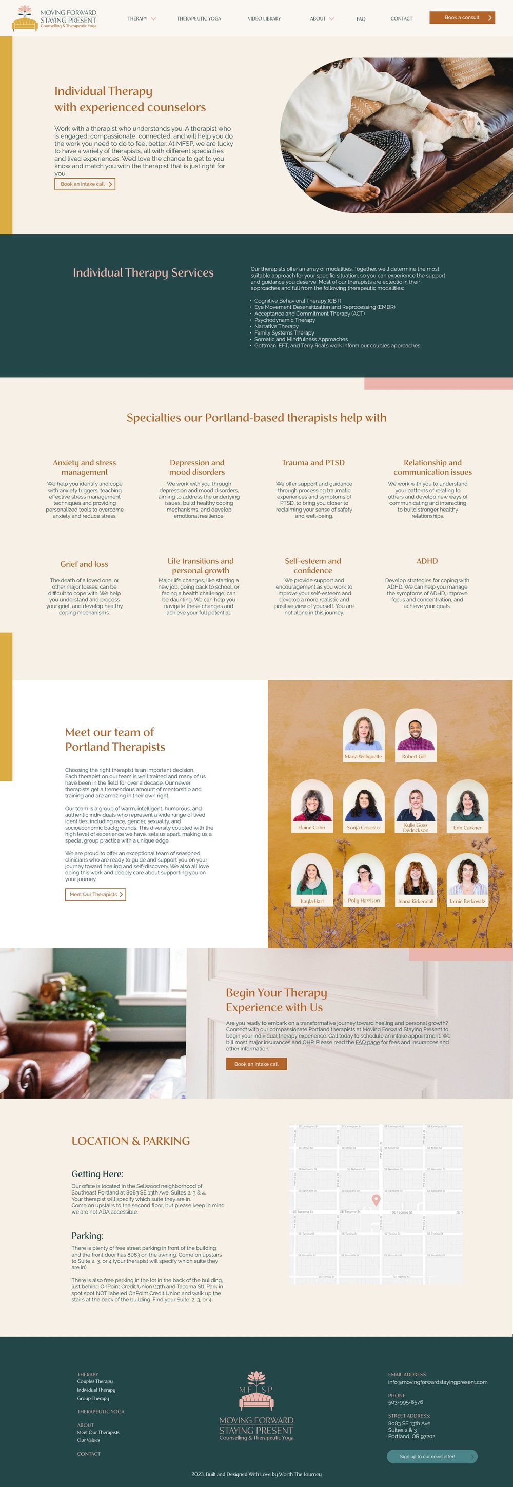 Therapist Website Example: A Brilliant Design That Converts