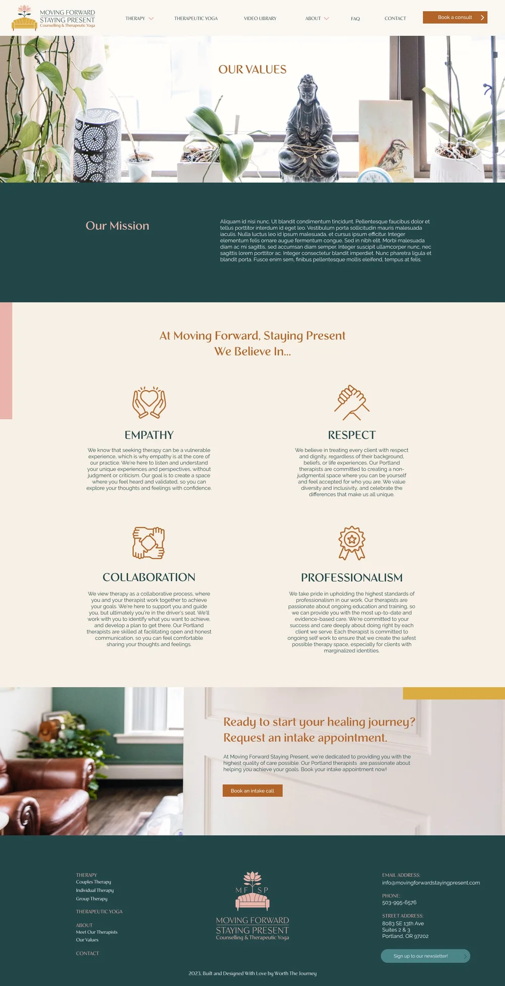 Therapist Website Example: A Brilliant Design That Converts