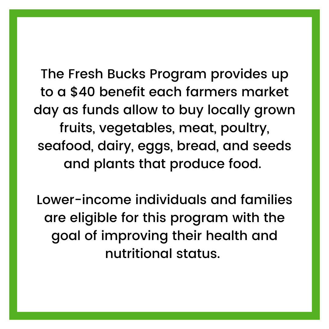 Fresh Bucks Program Overview — Mullis Community Senior Center