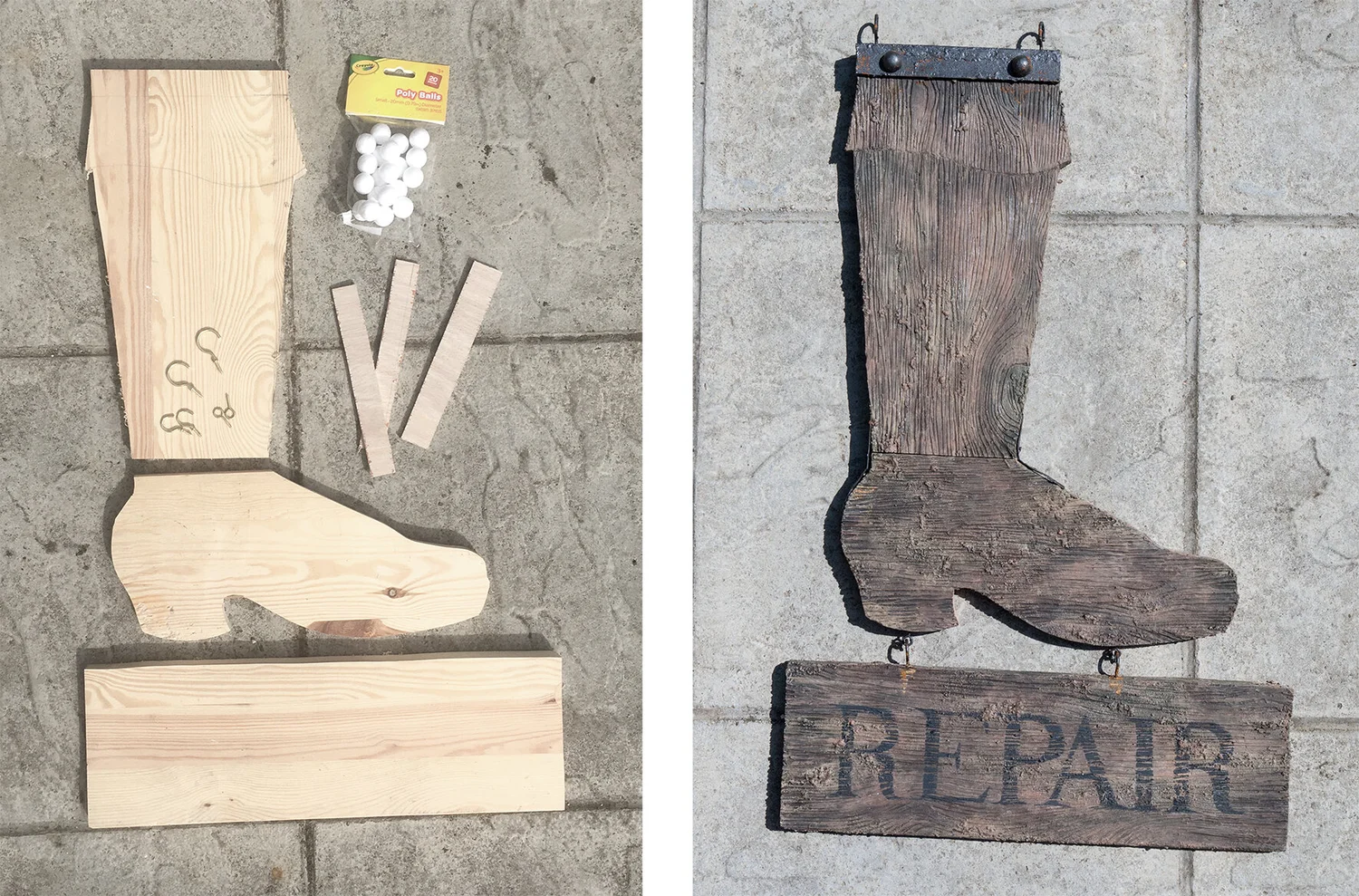 The making of a Scenic Cobbler Trade Sign — Helyn Gulley Bristol Sign ...