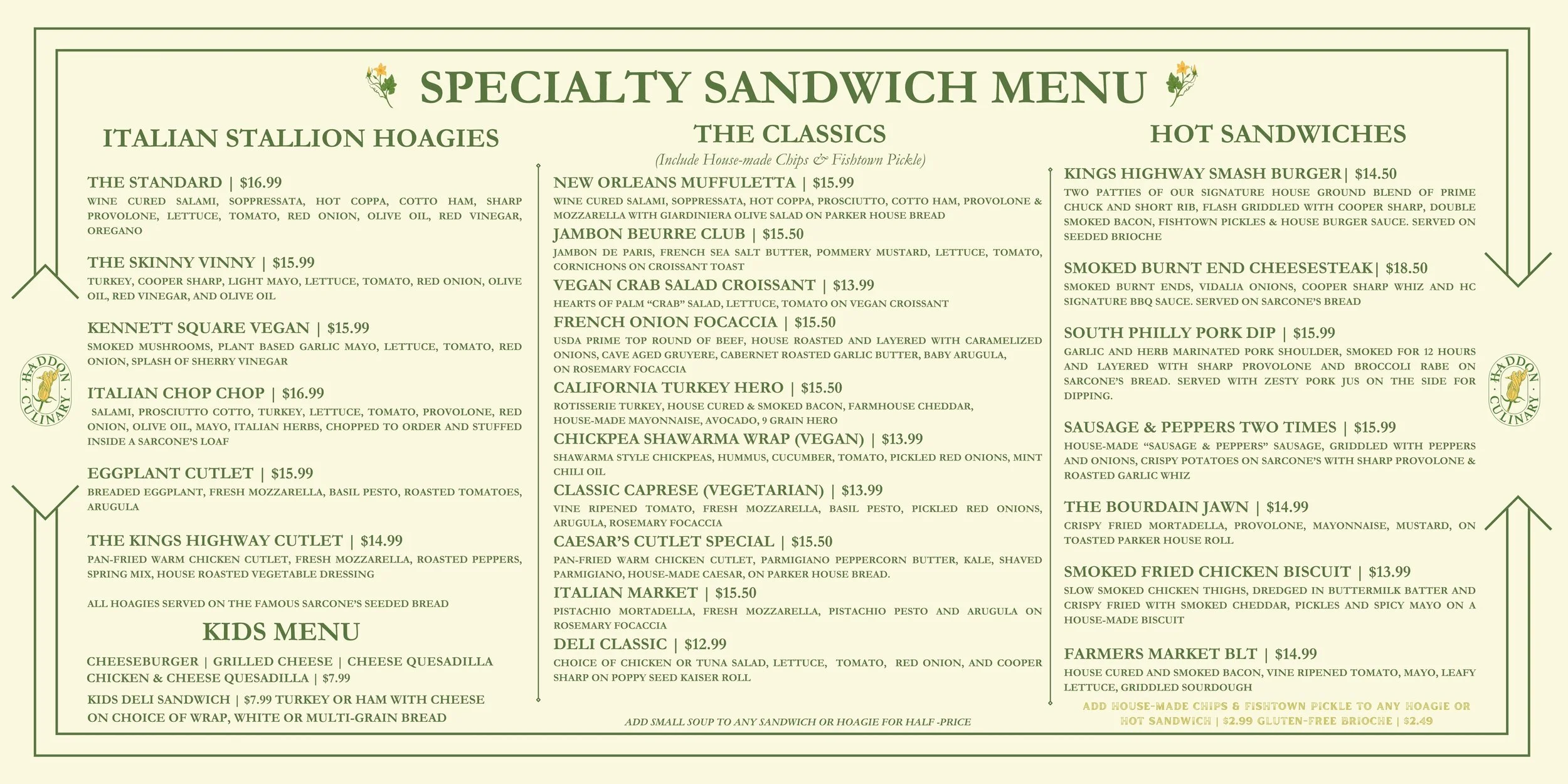 Made To Order — Haddon Culinary