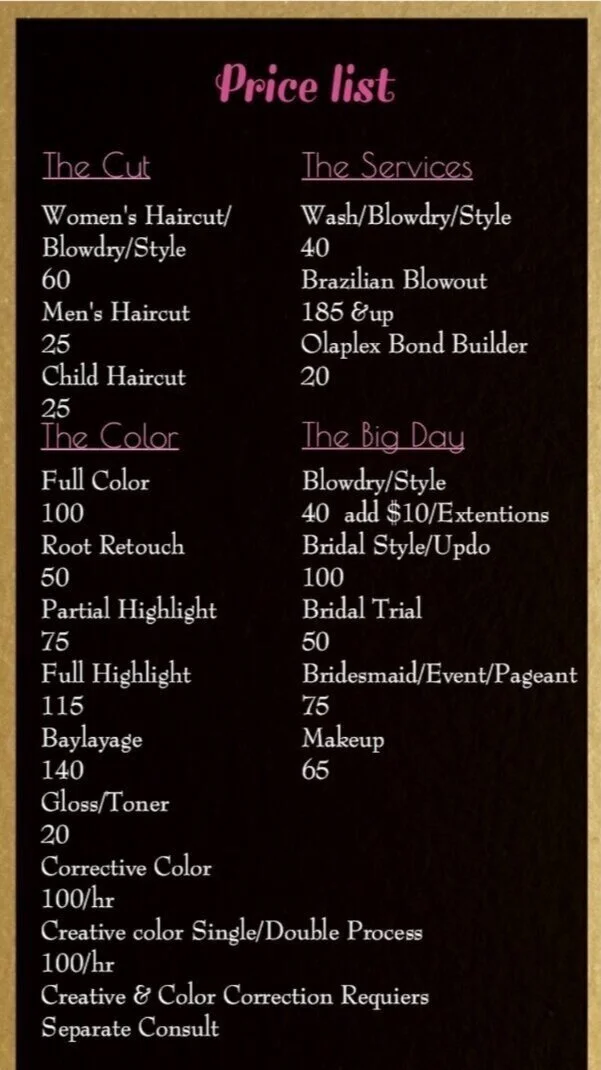 Makeup Menu Services | Saubhaya Makeup