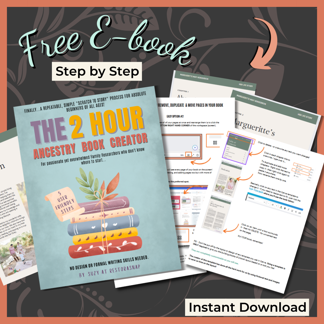 FREEBIES — RestoraSnap Creative Family History