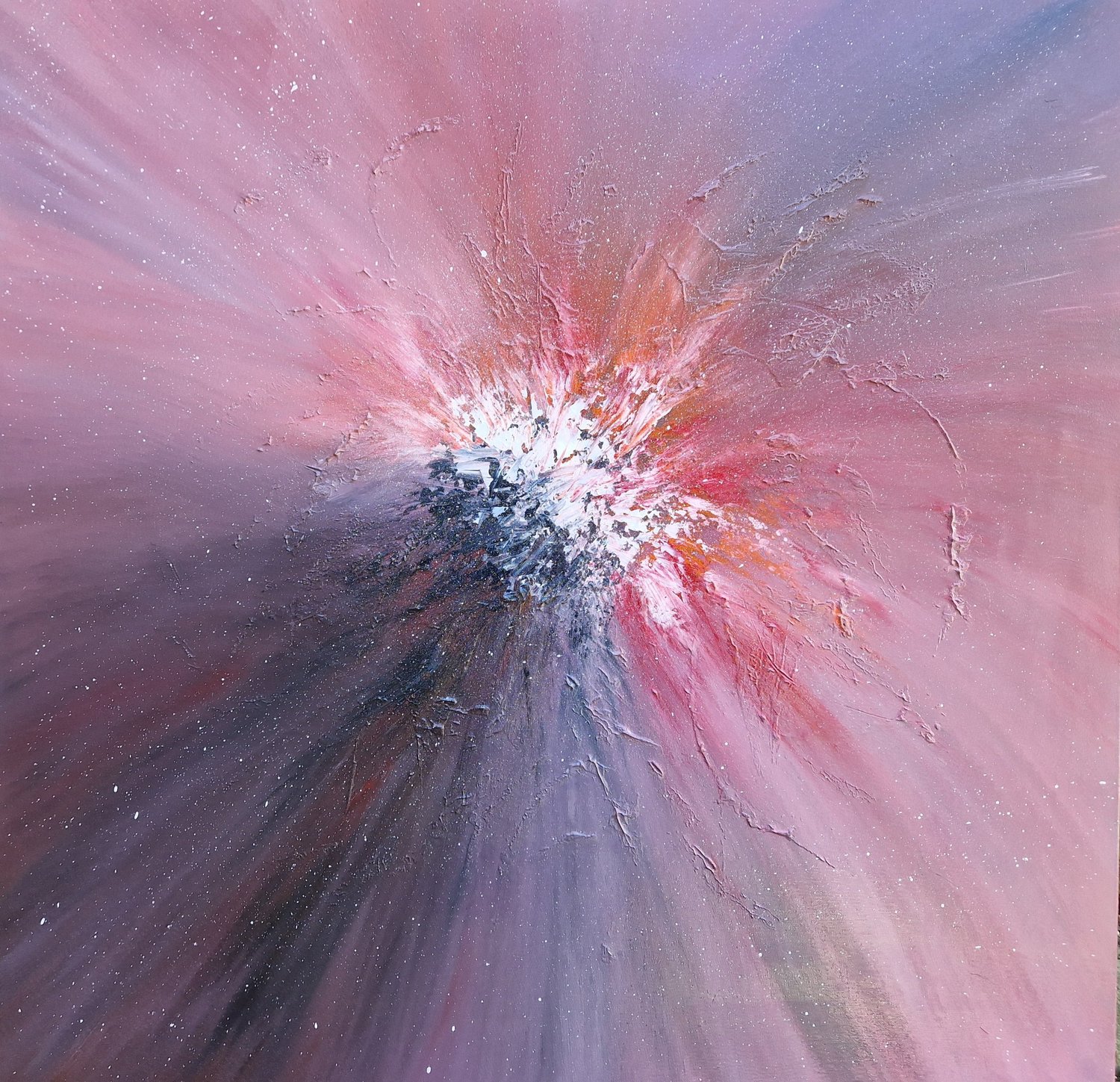 "Radiant Bloom: Original Abstract Painting by Roy P. Awbery" — Roy P ...