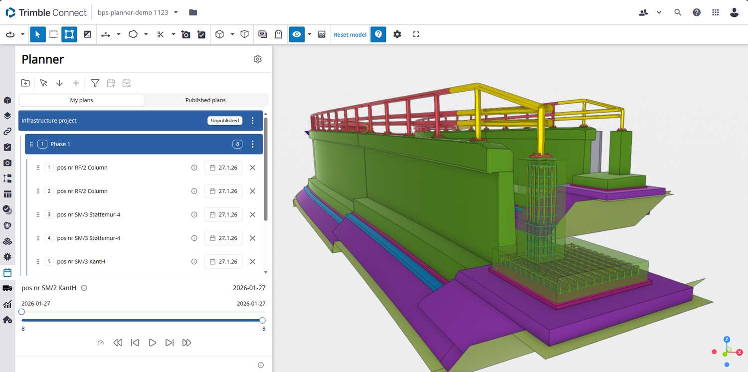 Trimble Connect Planner V3 and examples from infrastructure and road ...