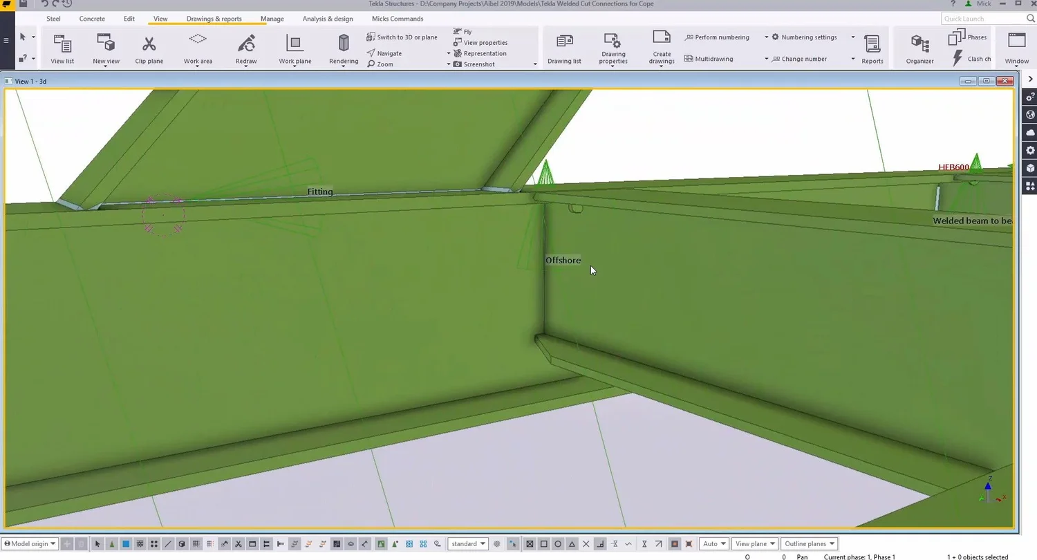 Weld Preparation Tools in Tekla Structures | BuildingPoint Scandinavia