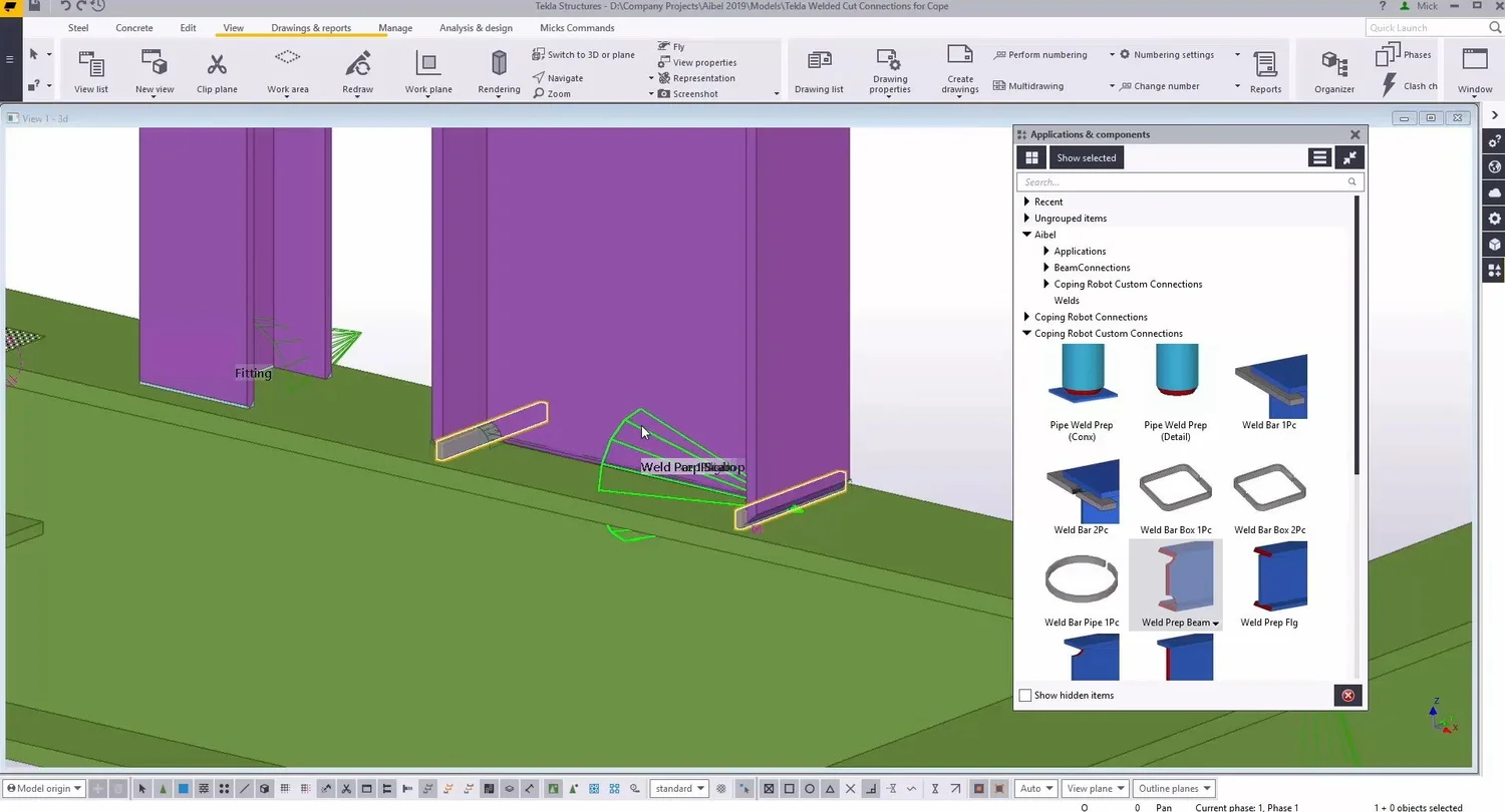 Weld Preparation Tools in Tekla Structures | BuildingPoint Scandinavia