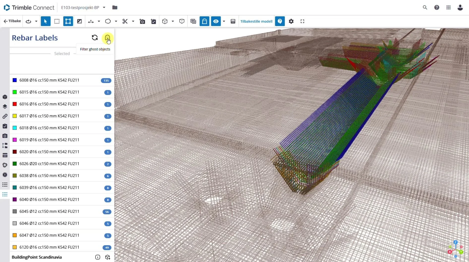 Rebar Labels extension for Trimble Connect - version 2.0 out now! | BuildingPoint Scandinavia
