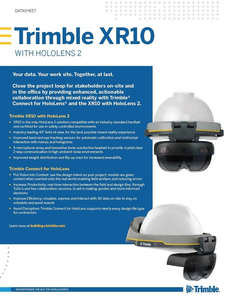DATASHEET: Trimble XR10 with Hololens2 | BuildingPoint Scandinavia