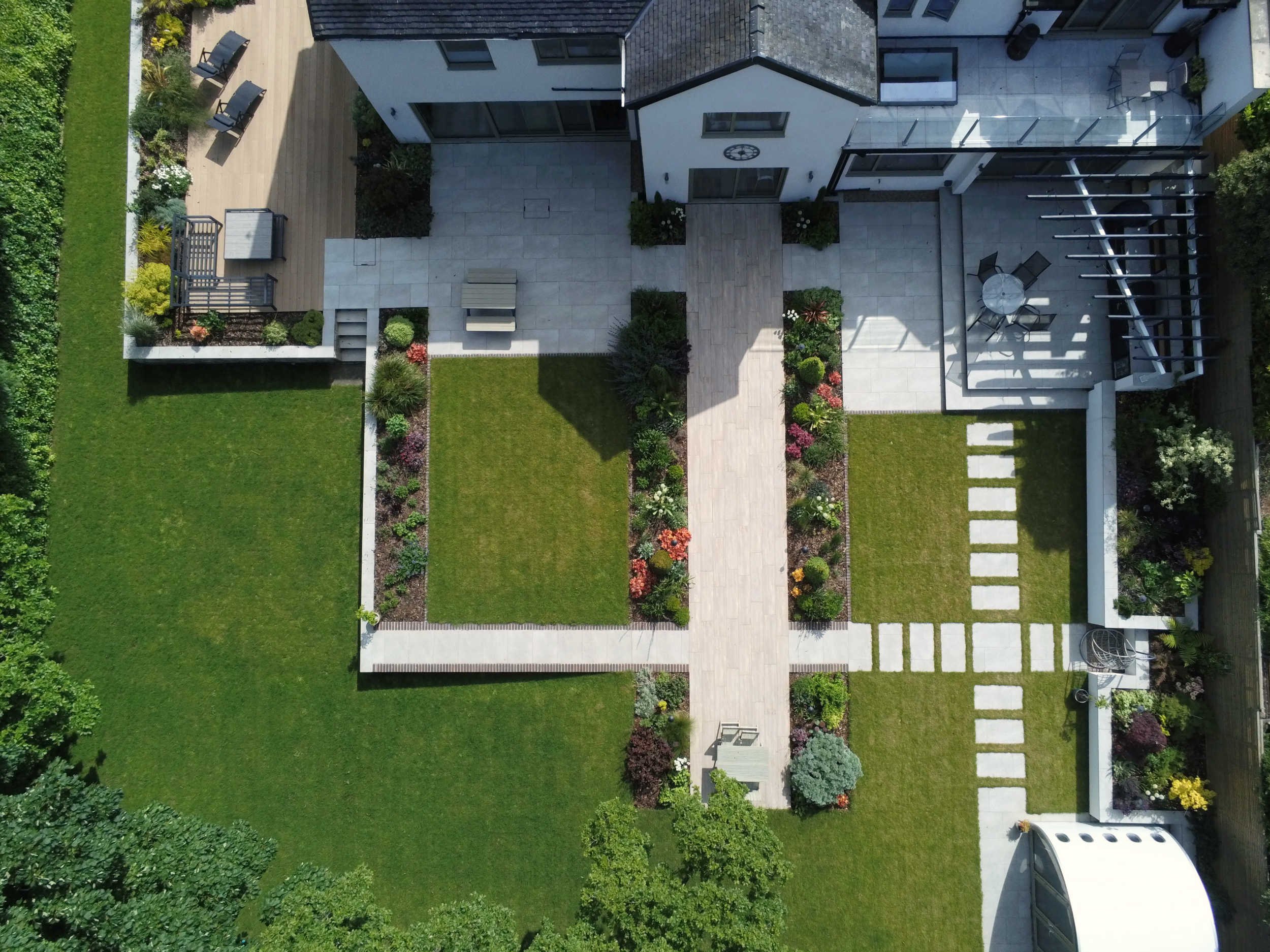 Contemporary terrace in a countryside setting — Bottle Kiln Design