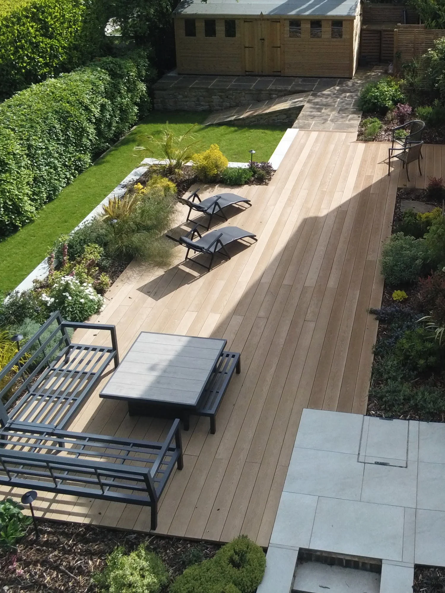 Contemporary terrace in a countryside setting — Bottle Kiln Design