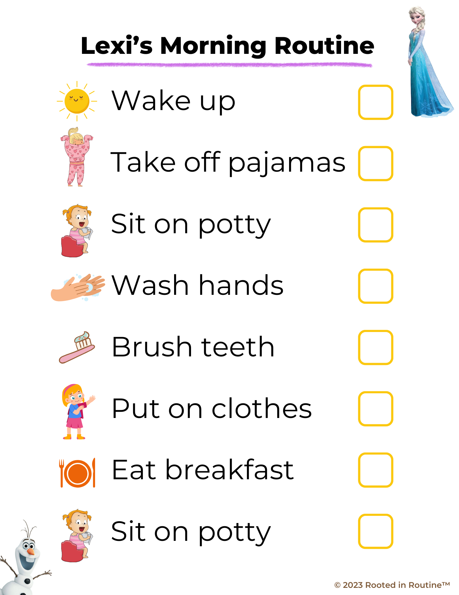 Routine Charts — Rooted in Routine