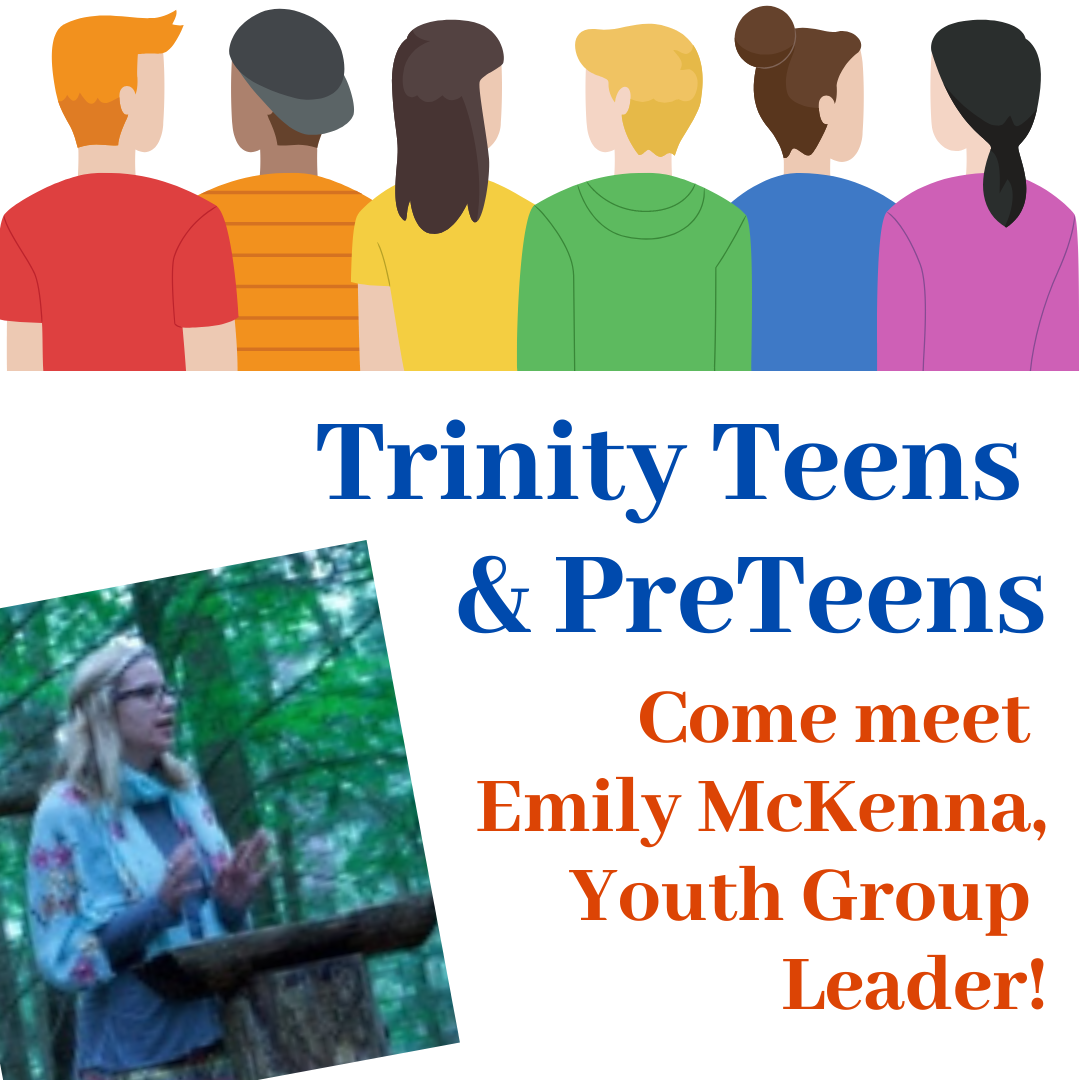 Come meet Emily McKenna, Multi-Church Youth Group leader this Sunday ...