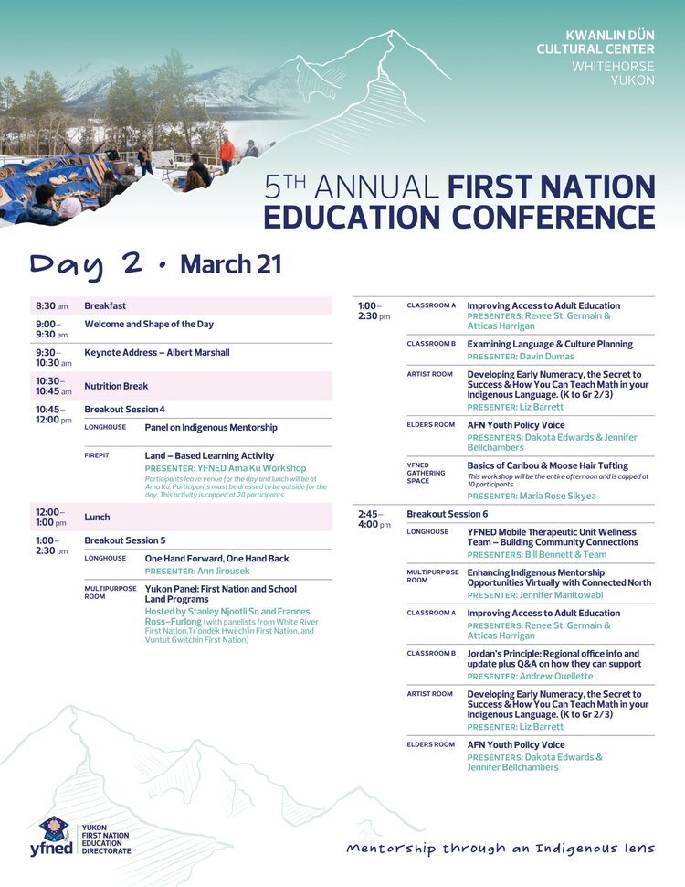 First Nation Education Conference — Yukon First Nation Education ...