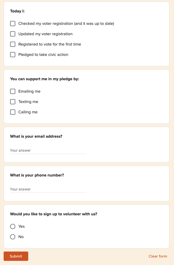 Pledge Card — Ask Every Student