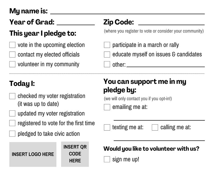 Pledge Card — Ask Every Student