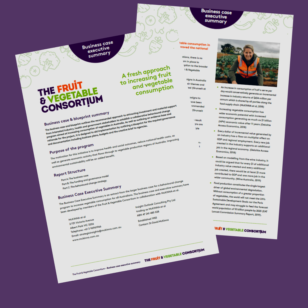 Business Case — The Fruit & Vegetable Consortium