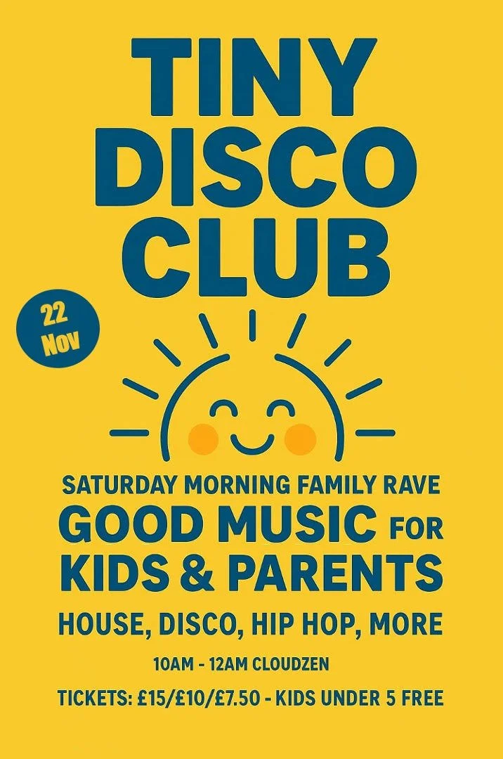 Tiny Disco Club morning rave for parents and kids — CloudZen