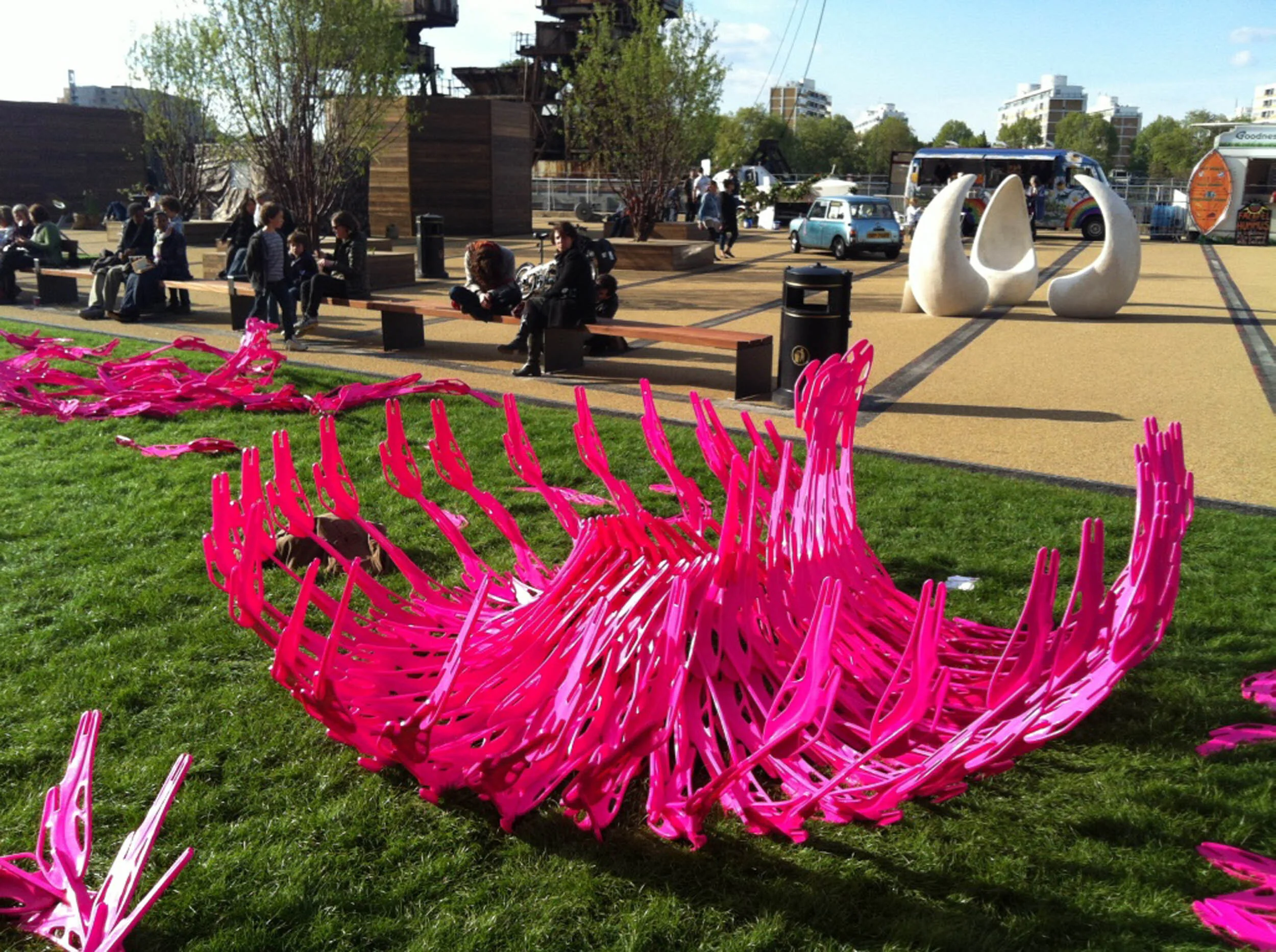 Battersea Power Station Temporary Park — Exterior Architecture
