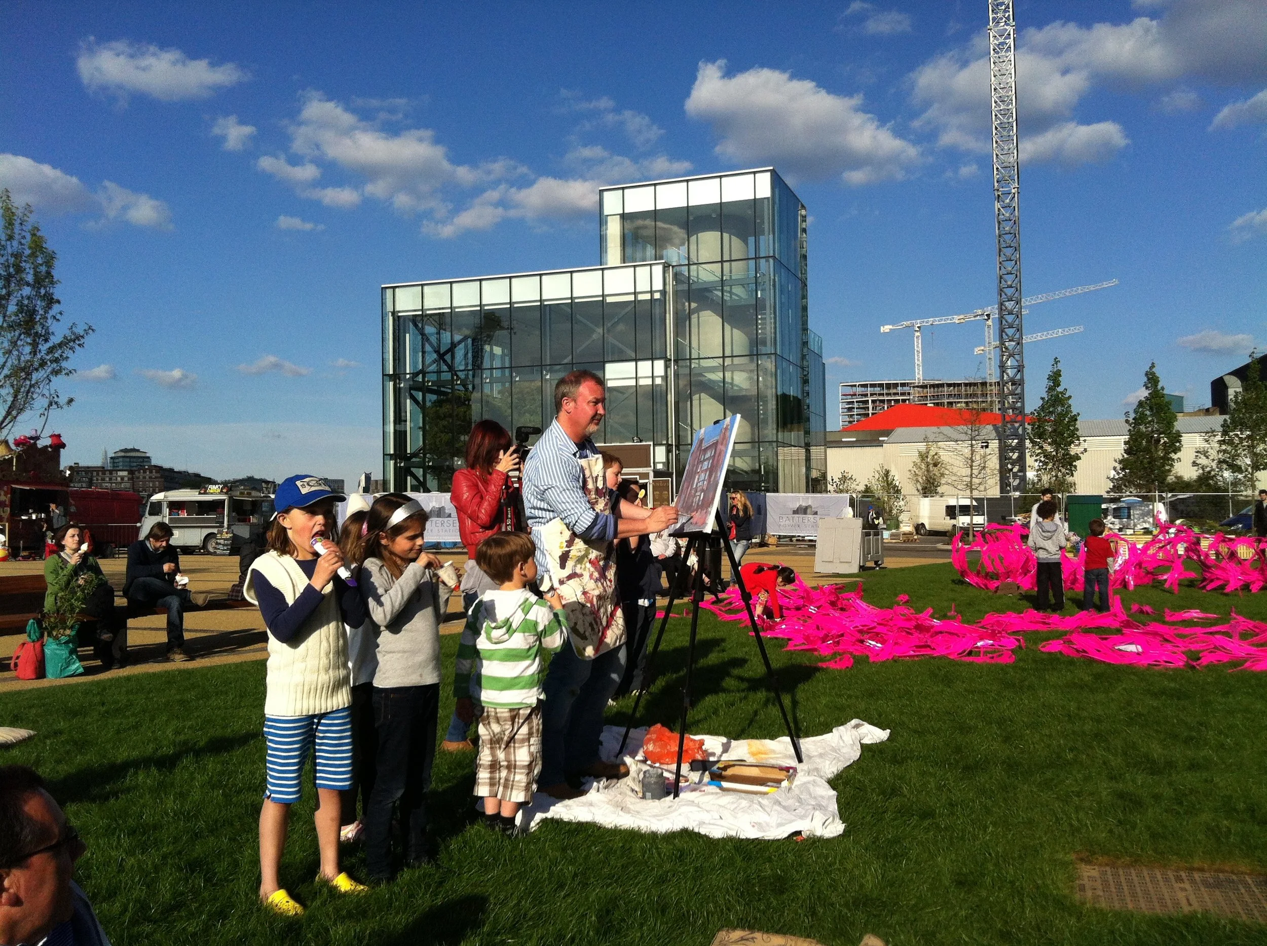 Battersea Power Station Temporary Park — Exterior Architecture