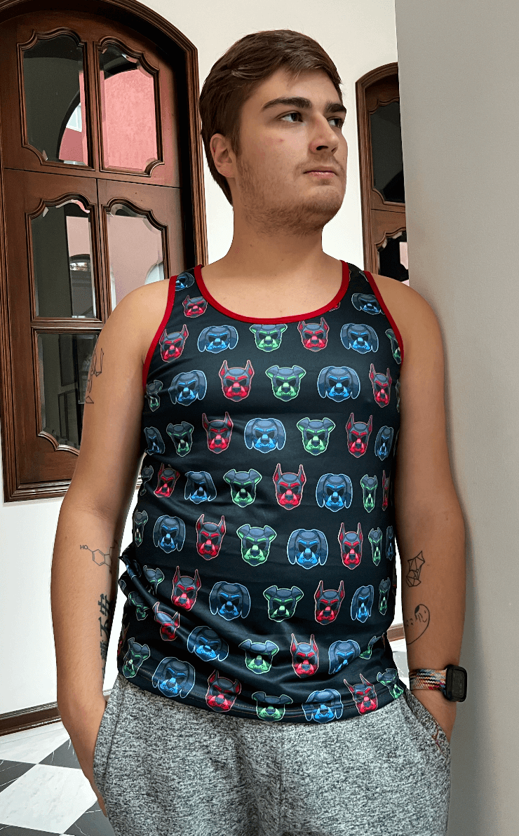 BARA AHEGAO TANK TOP - GAB SHIBA SIGNATURE — GAB SHIBA