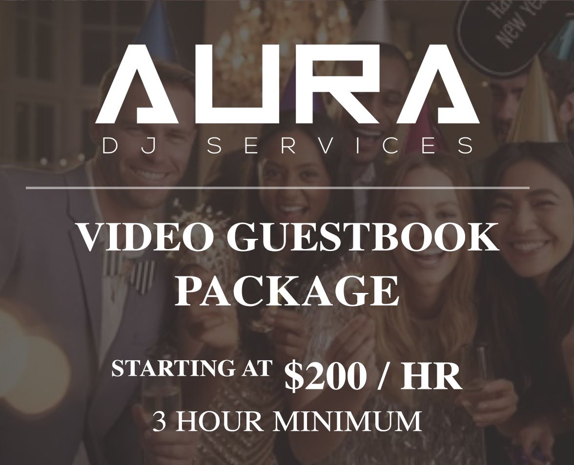 Video Guestbook Package — Aura DJ Services - Serving Washington & Oregon