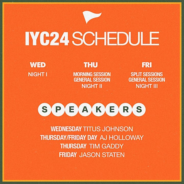 IYC '24 Schedule — Illinois Youth Ministries