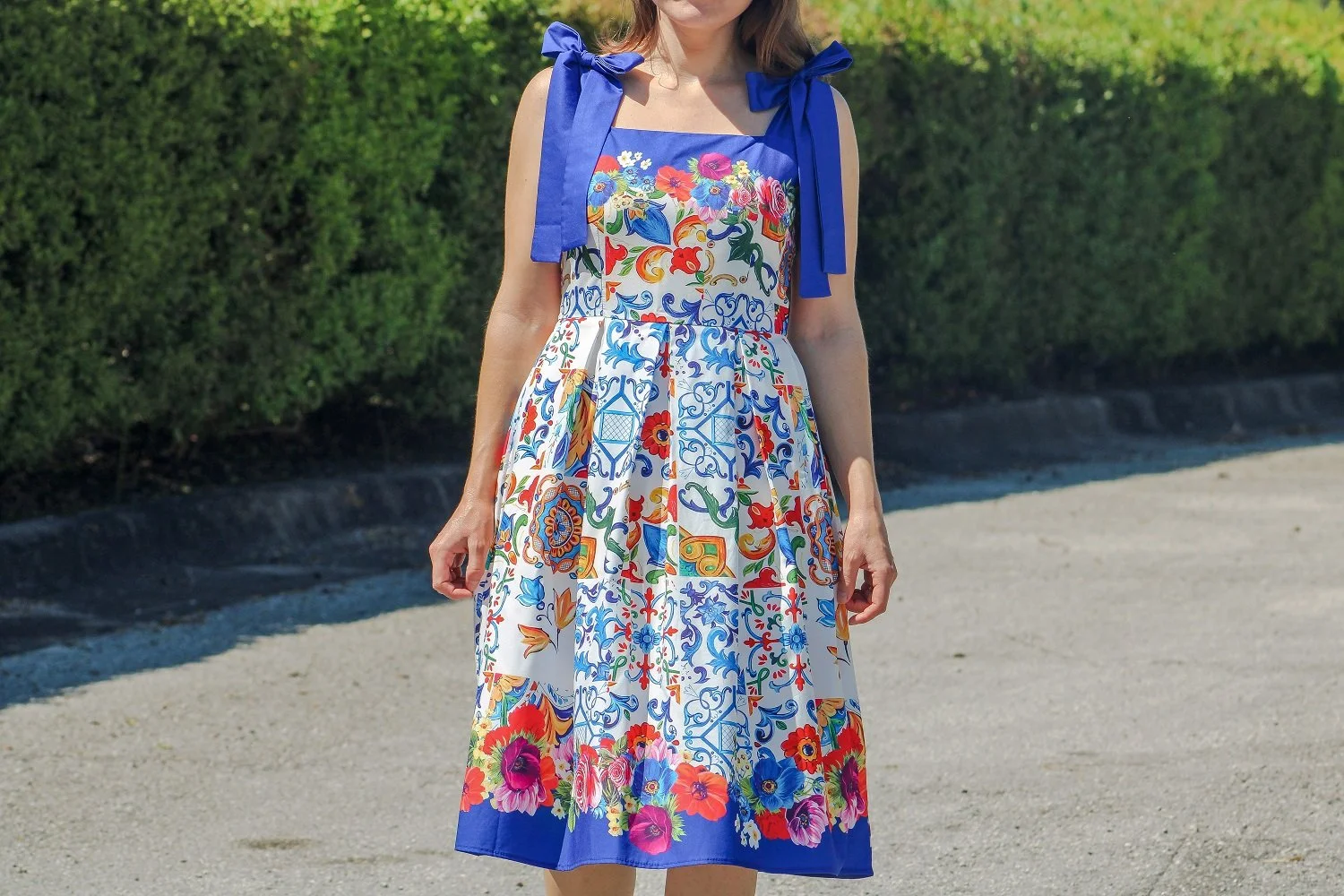 Dalia MacPhee tile print dress — Blooming Magnolias Blog