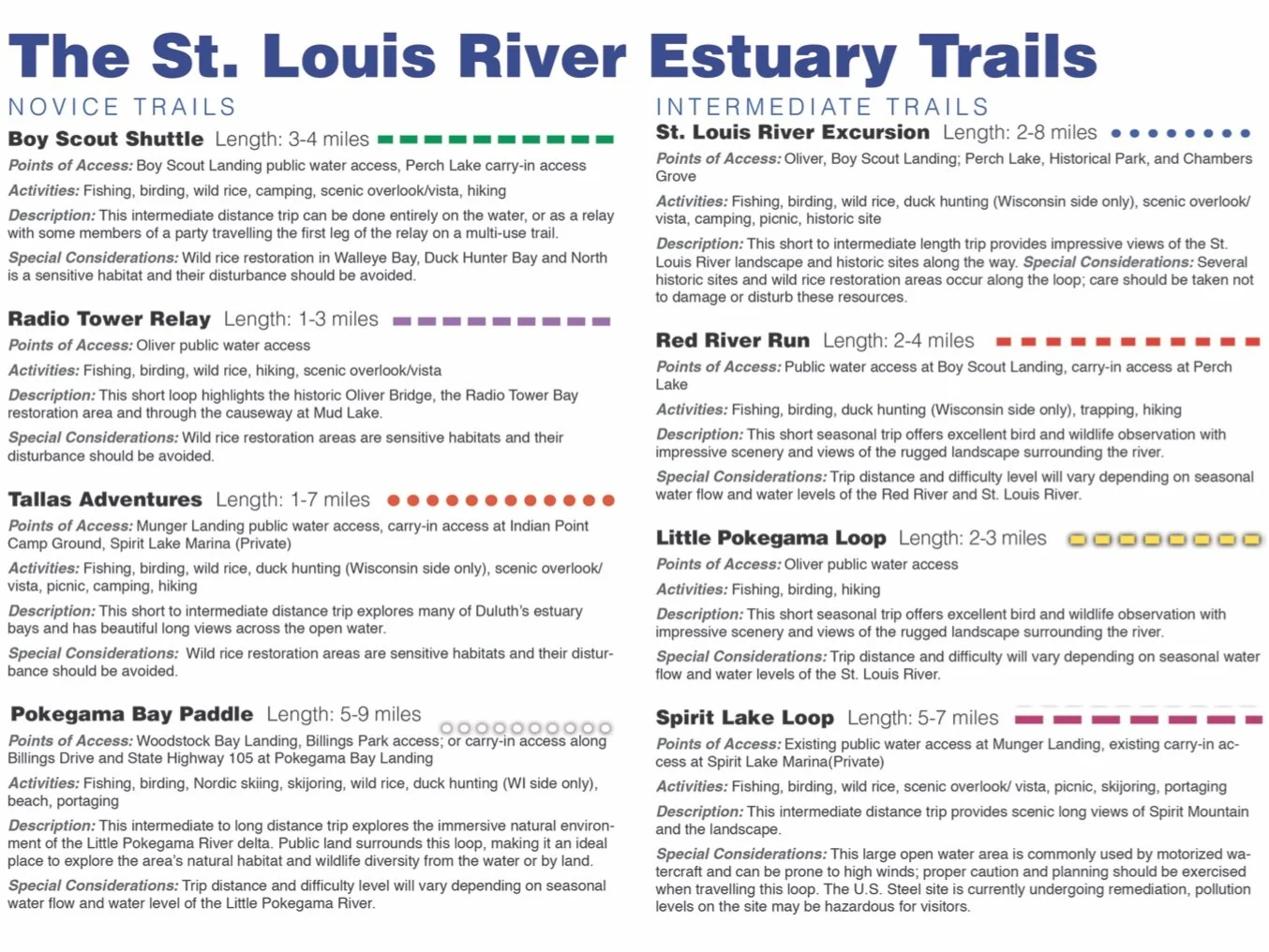 SLRE National Water Trail Map (PDF) - St. Louis River Alliance