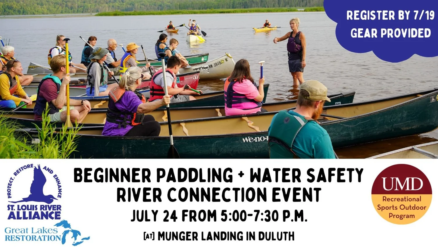 Beginner Paddling + Water Safety Event - St. Louis River Alliance