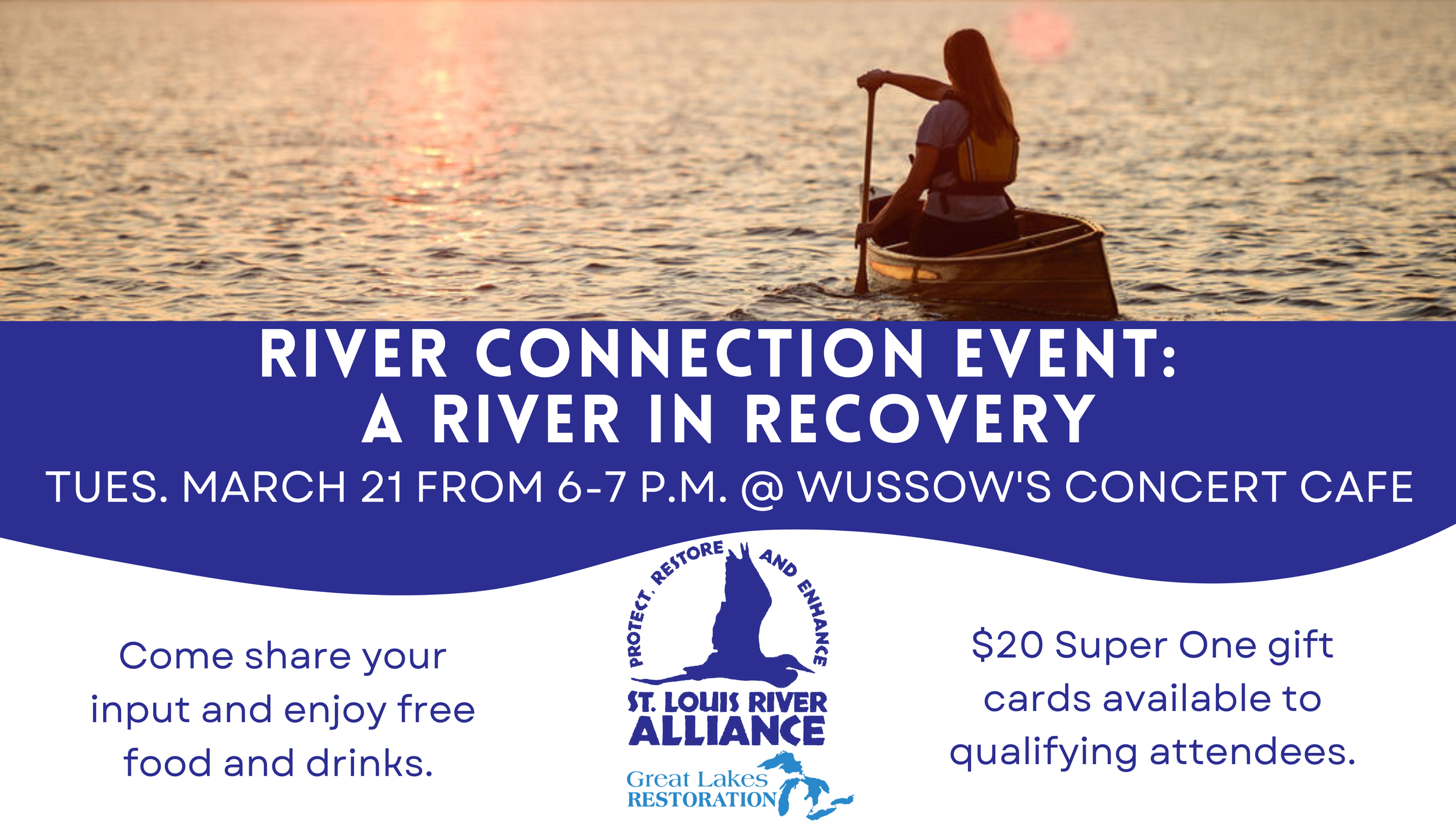 River Connection Event: A River in Recovery @ Wussow's Concert Cafe ...